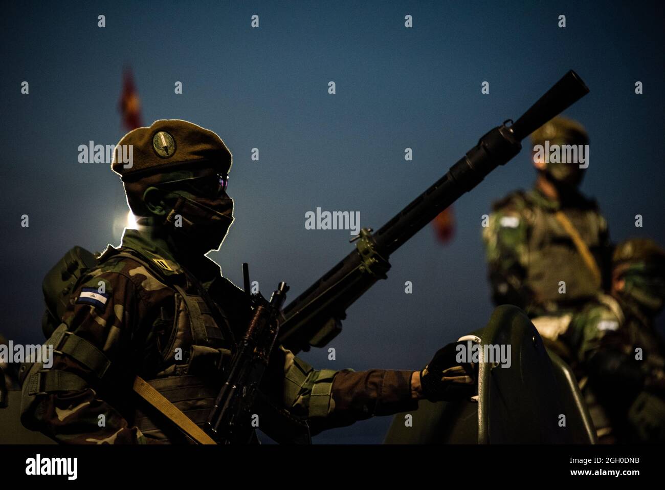 Managua, Nicaragua. 03rd Sep, 2021. Nicaraguan Army soldiers take part ...