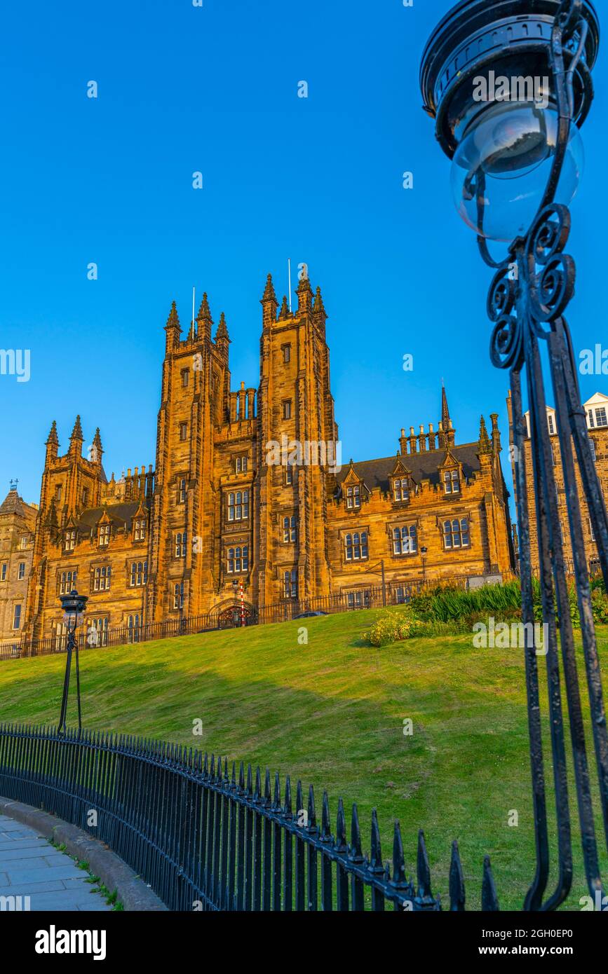 View of New College, The University of Edinburgh on The Mound from ...