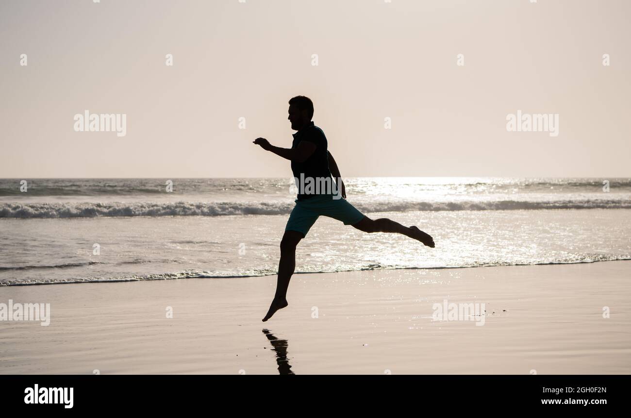 energetic summer. runner feel freedom. hurry up. endurance and stamina ...