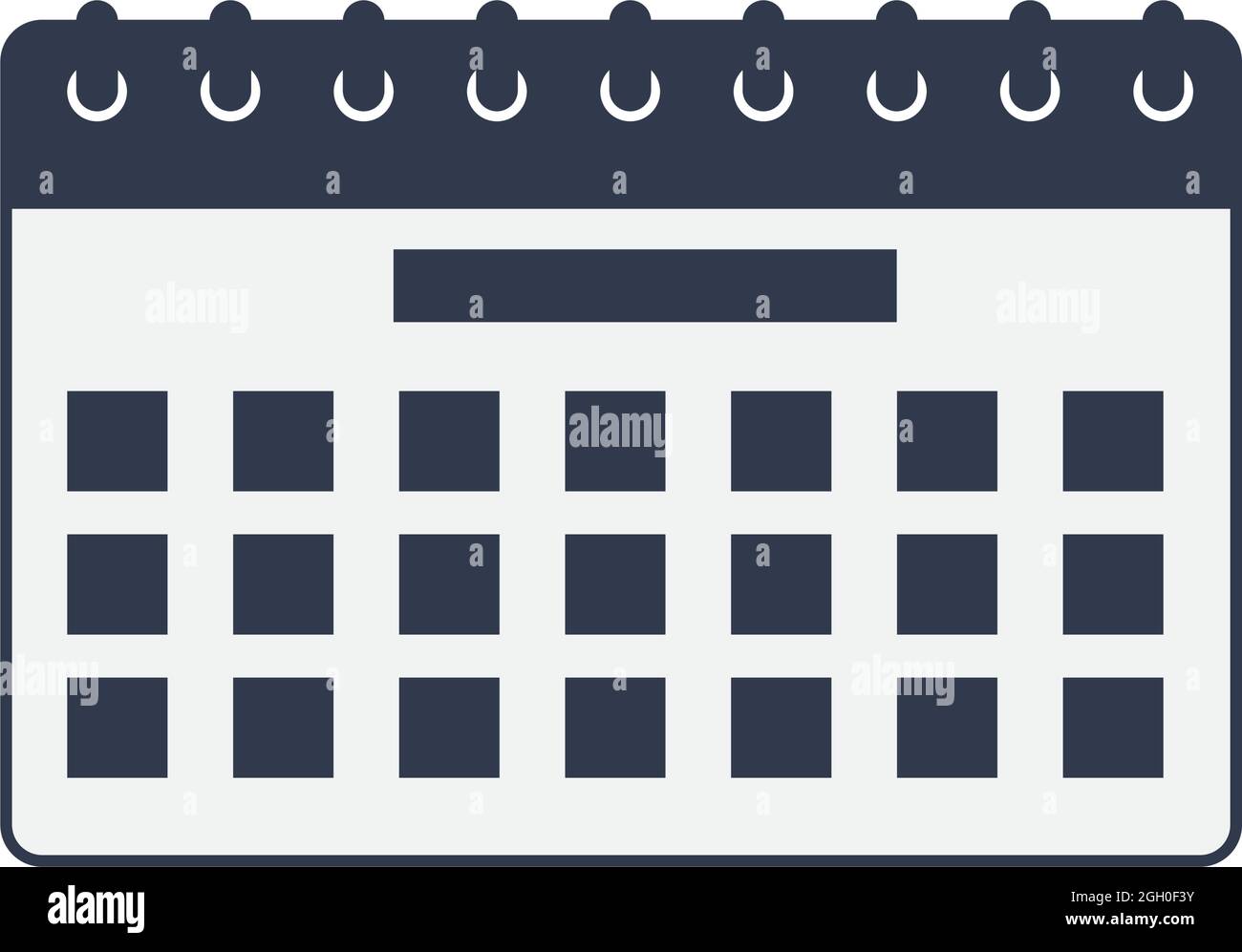 blue month calendar Stock Vector Image & Art - Alamy