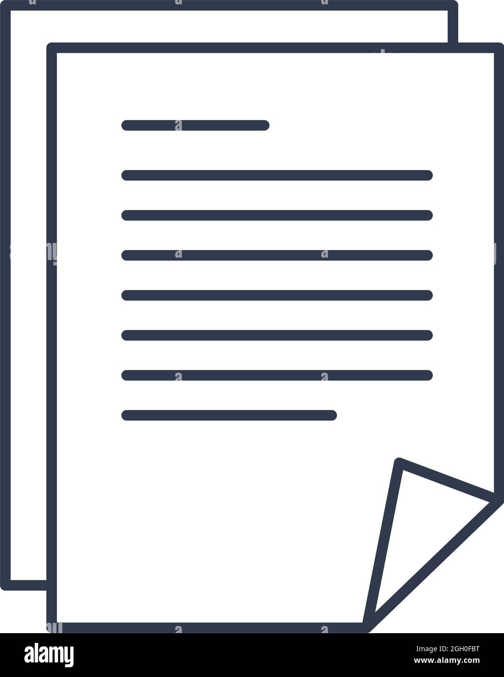 document paper icon Stock Vector Image & Art - Alamy