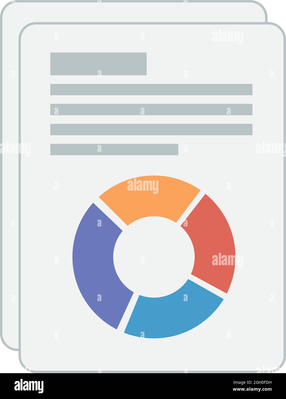 pie chart in paper Stock Vector Image & Art - Alamy