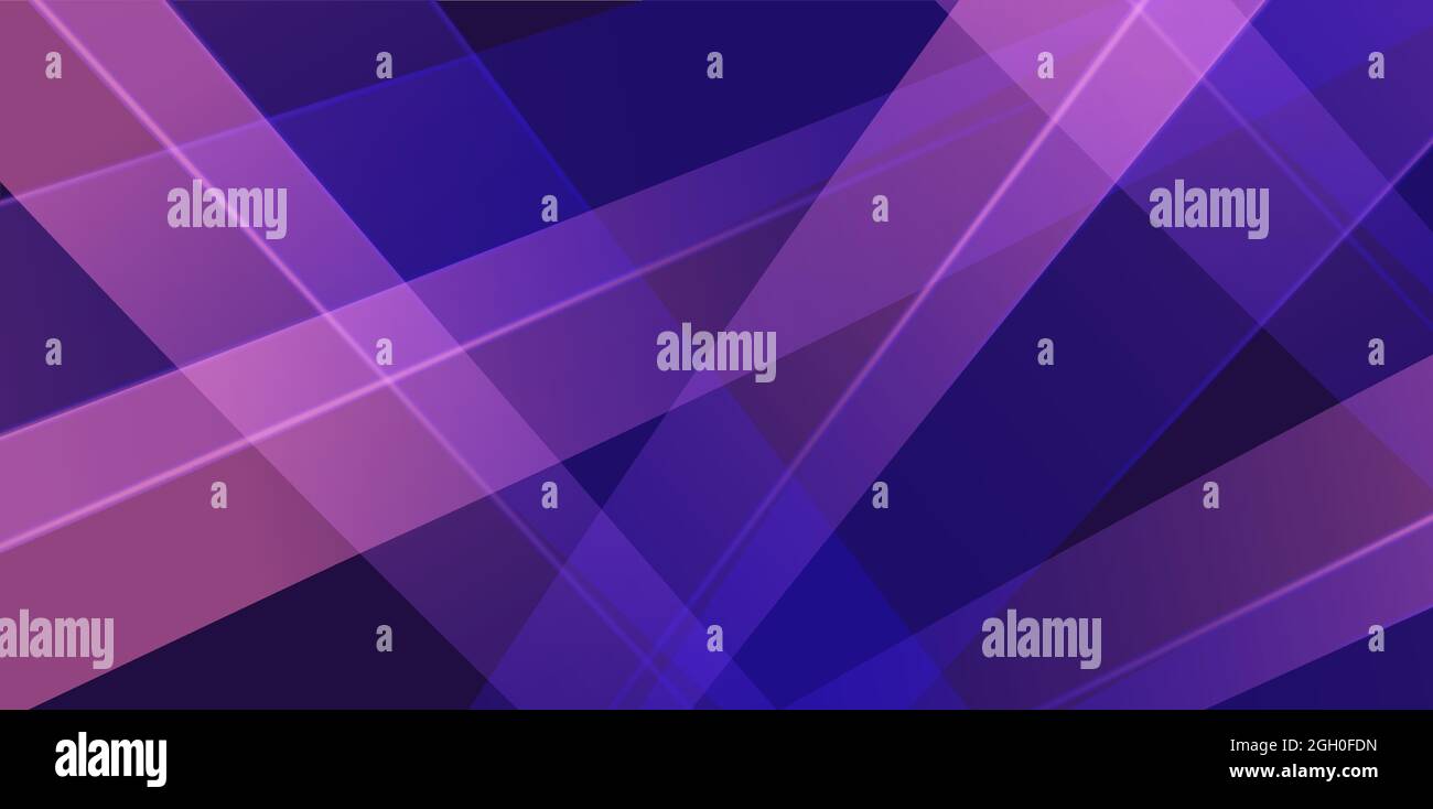 Abstract purple and blue dynamic pattern with random lights rays on ...