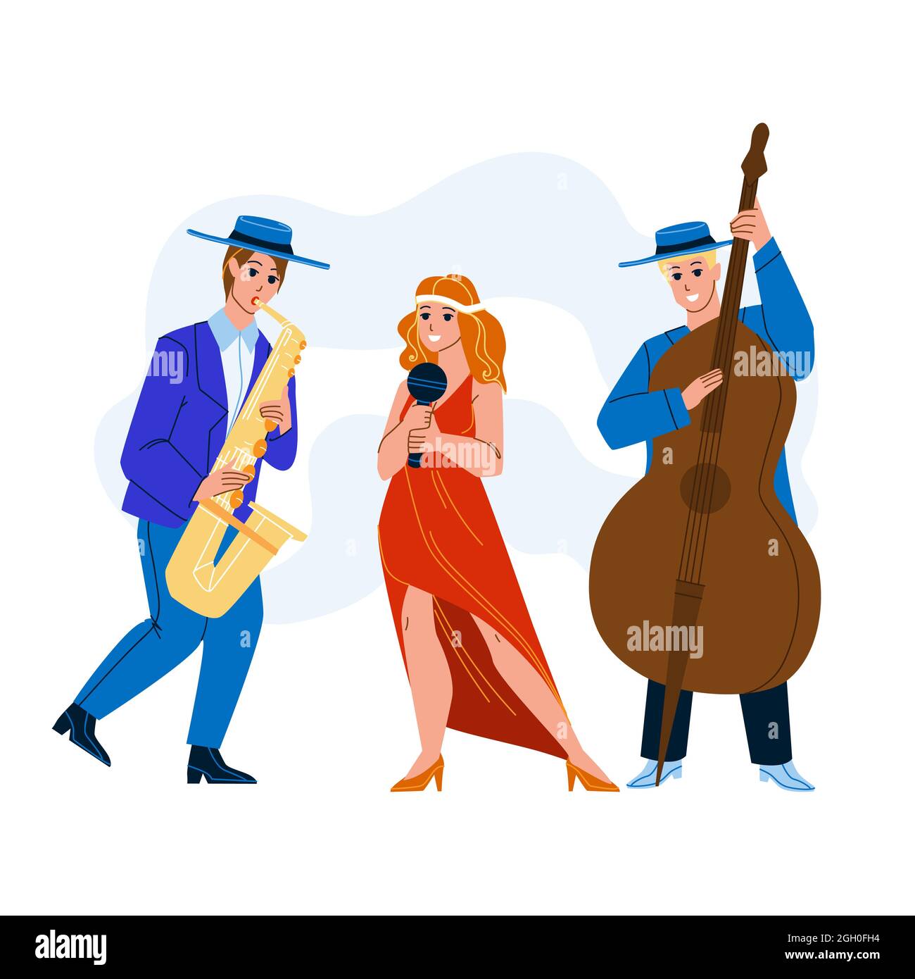 Performing stage singing group Cut Out Stock Images & Pictures - Alamy