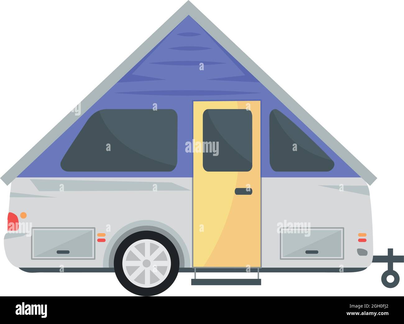 triangle camping trailer Stock Vector Image & Art - Alamy