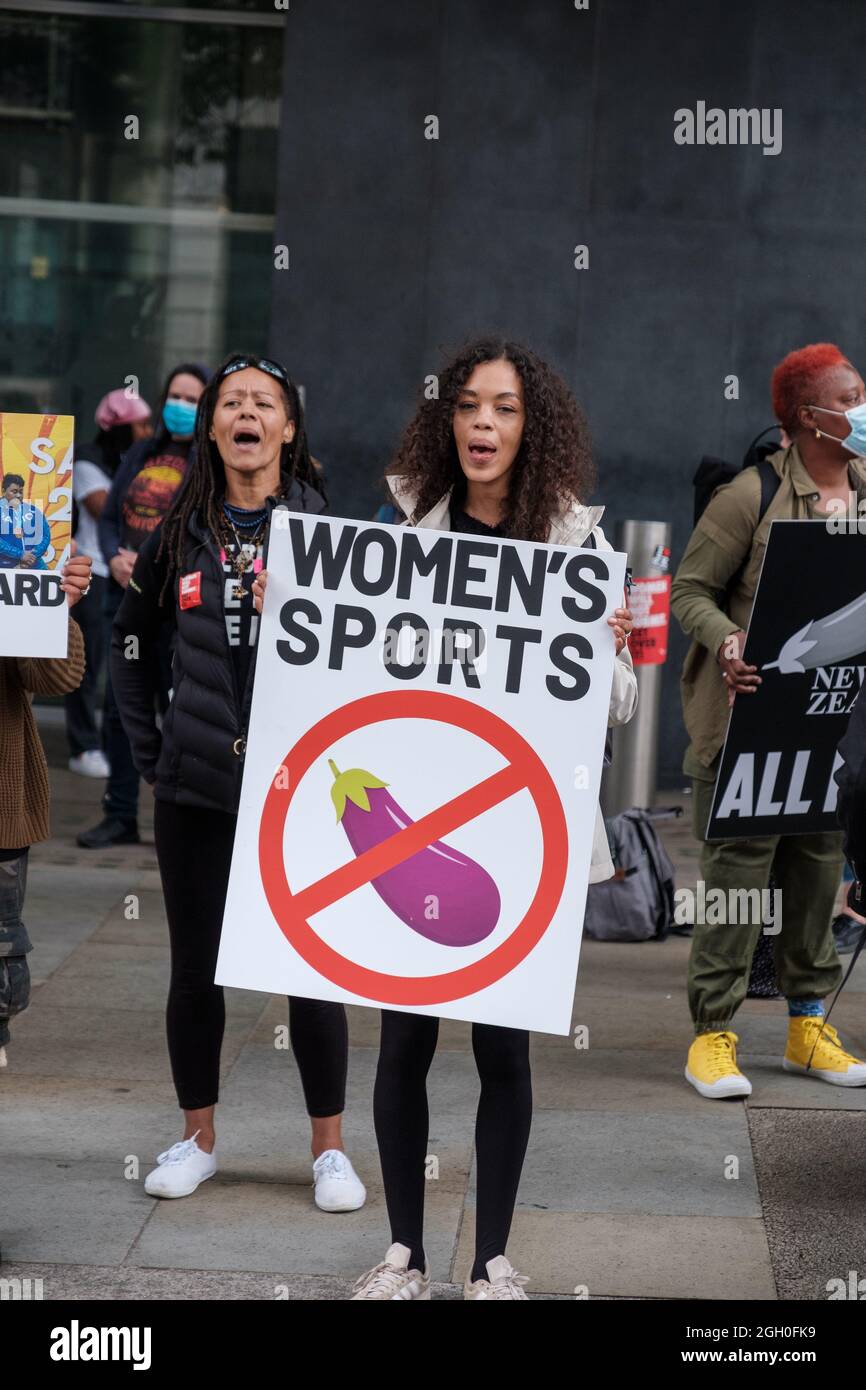 Months before the Tokyo 2021 Olympics, a group of Terfs outside The ...