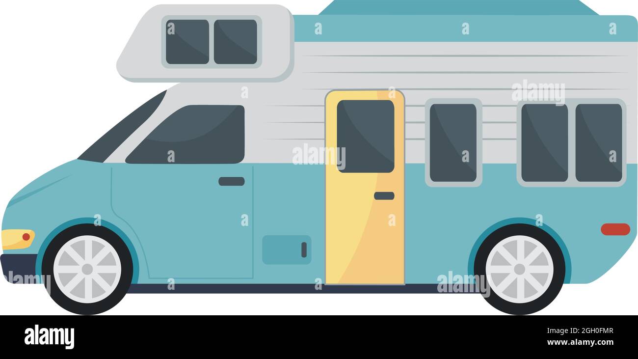 blue van trailer Stock Vector Image & Art - Alamy