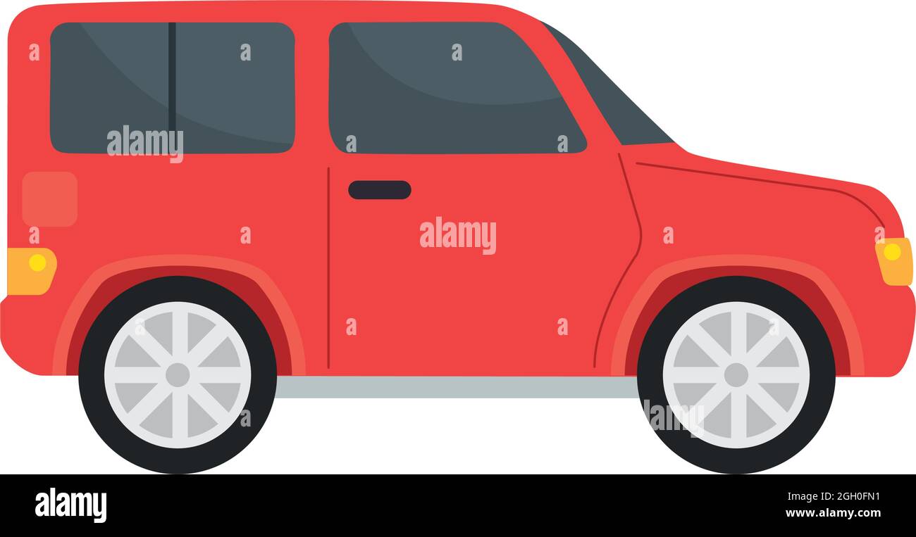 Isolated red car Stock Vector Image & Art - Alamy