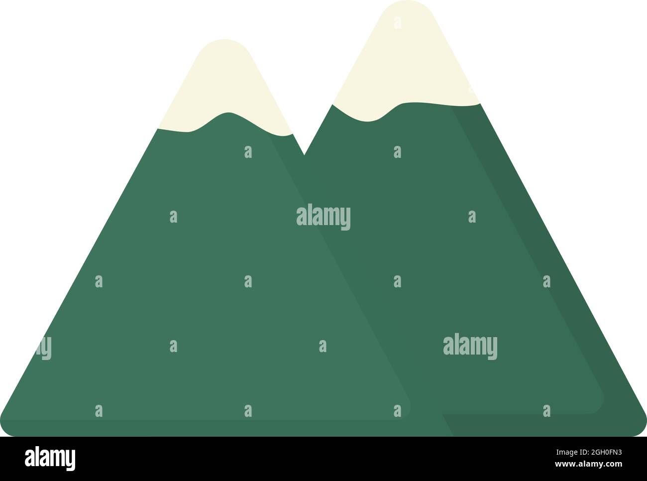 green mountain illustration Stock Vector Image & Art - Alamy