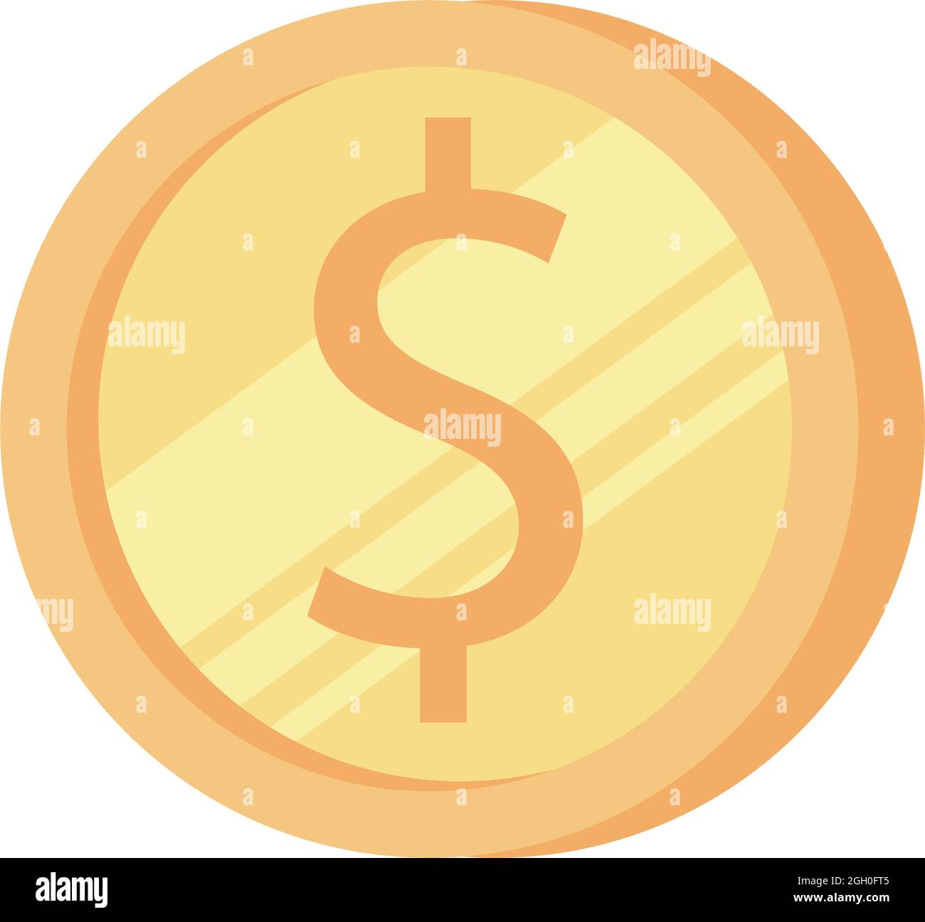 Money coin icon Stock Vector Image & Art - Alamy
