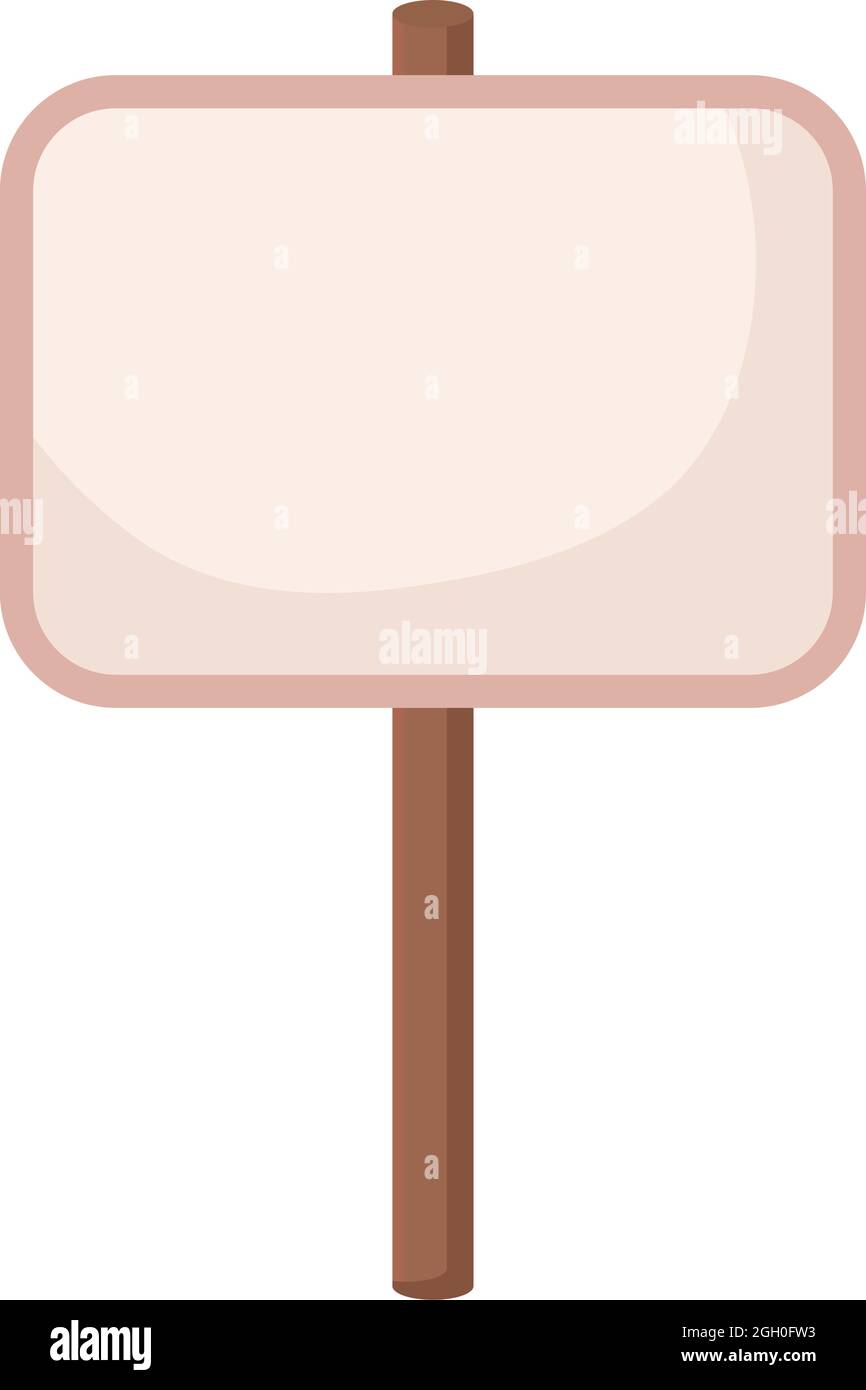 sign board with stick Stock Vector Image & Art - Alamy