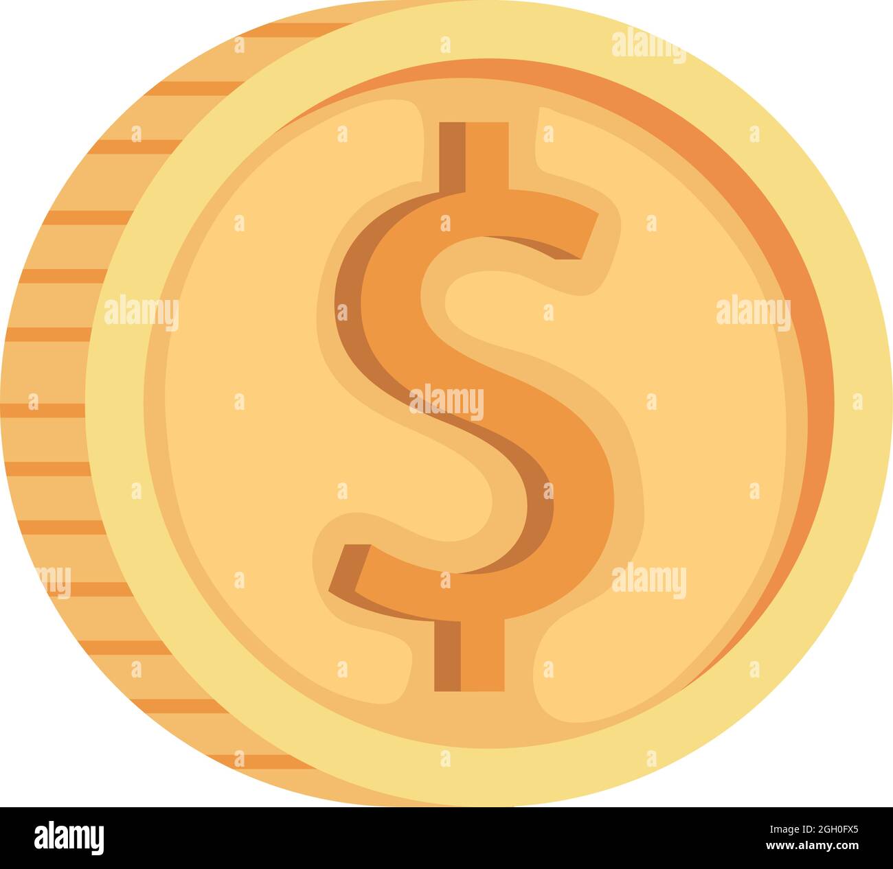 Money coin icon Stock Vector Image & Art - Alamy