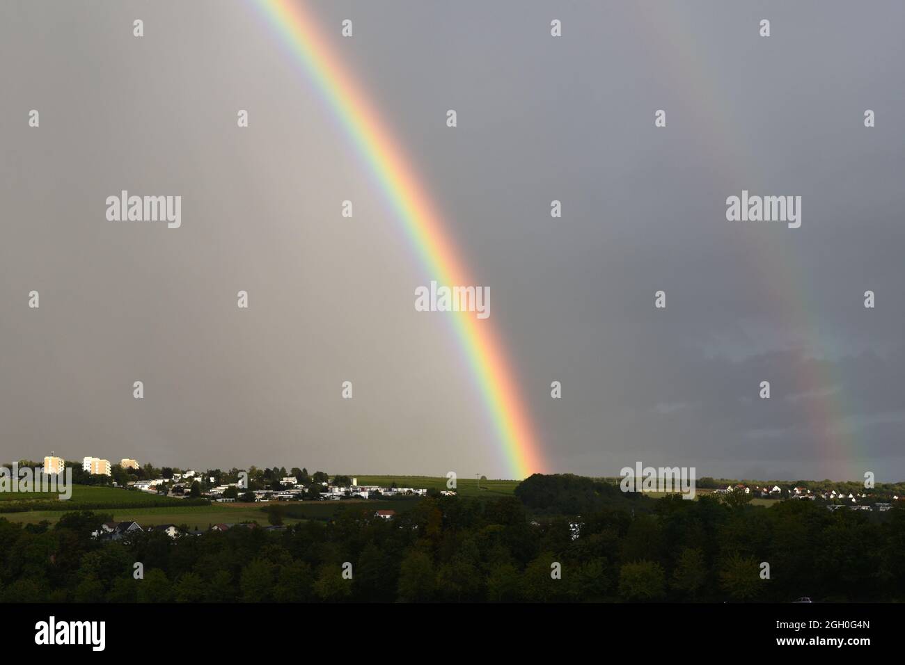 Rainbow over the landscape hi-res stock photography and images - Alamy