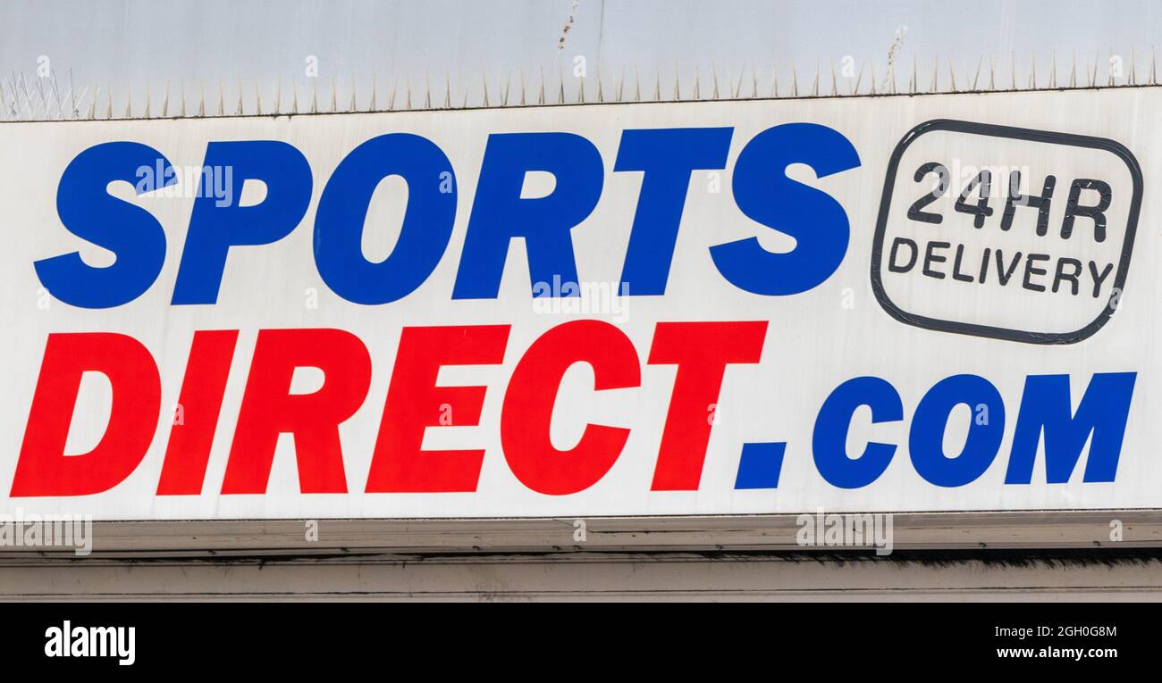 Sports Direct shop sign Stock Photo - Alamy