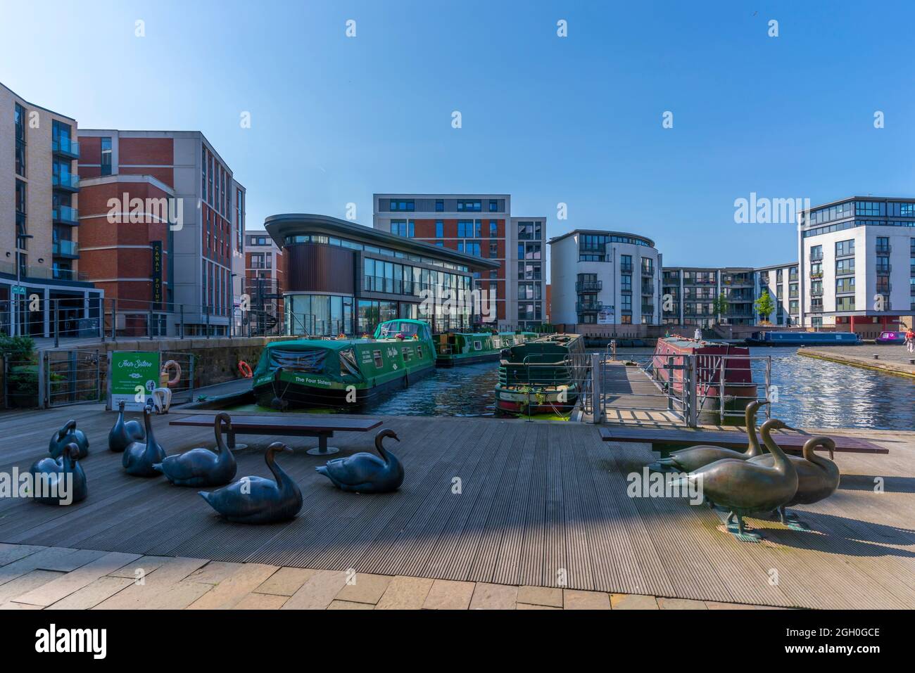 View of Edinburgh Quay and the Lochrin Basin, Edinburgh, Lothian ...