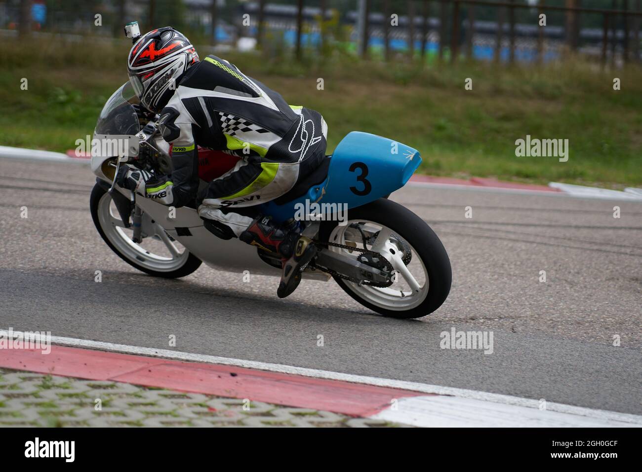 10-05-2021 Lithuania, Kaunas Moto rider, Motorcyclist rides at fast sport bike Stock Photo - Alamy
