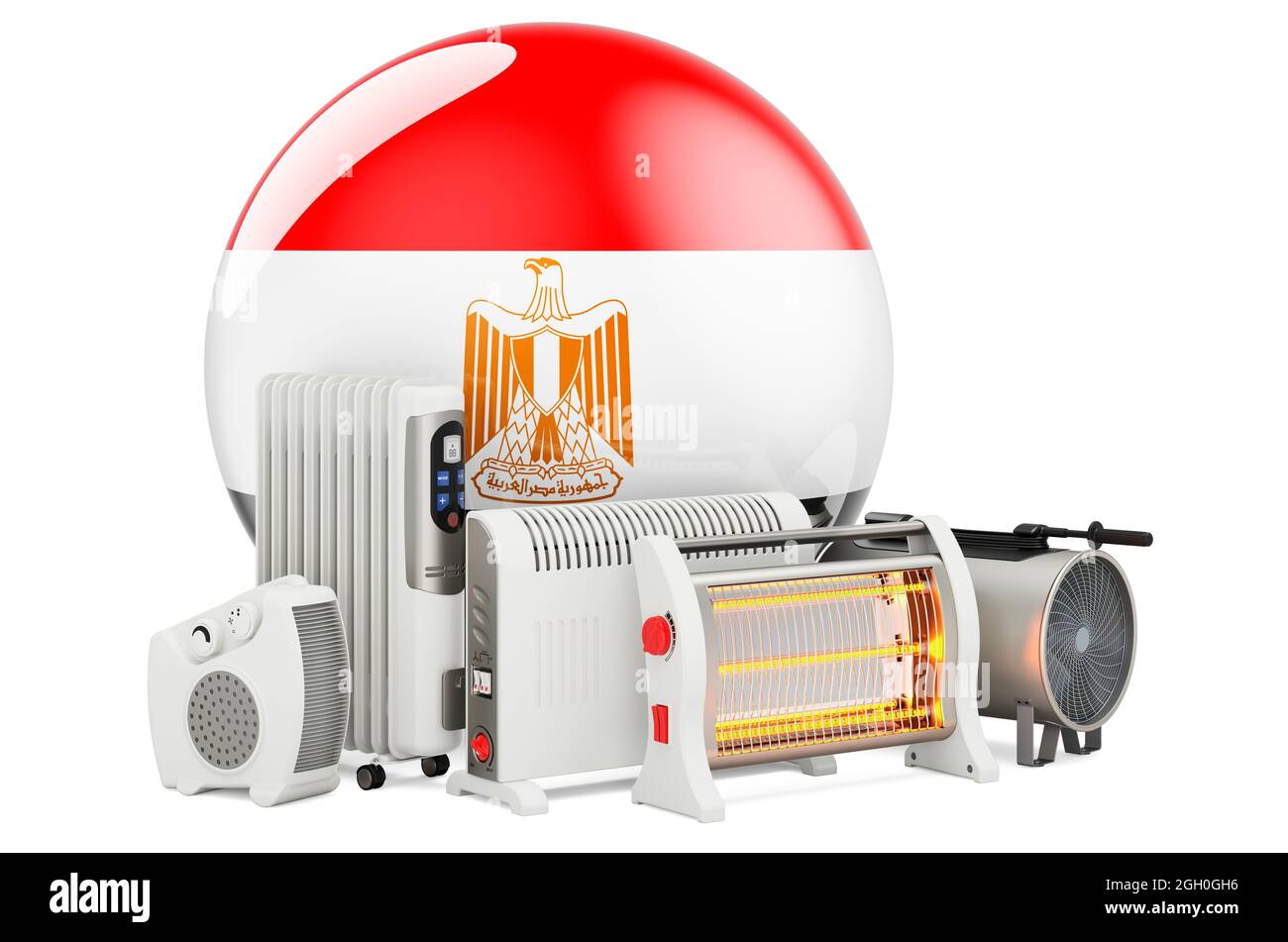 Egyptian flag with heating devices. Manufacturing, trading and service ...