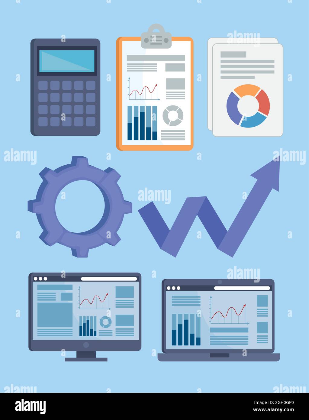 analytics icon set Stock Vector Image & Art - Alamy