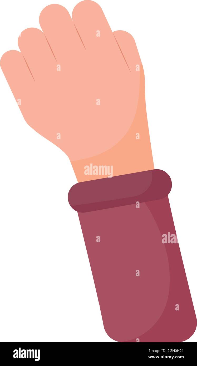 Left Hand Raised Stock Vector Images - Alamy