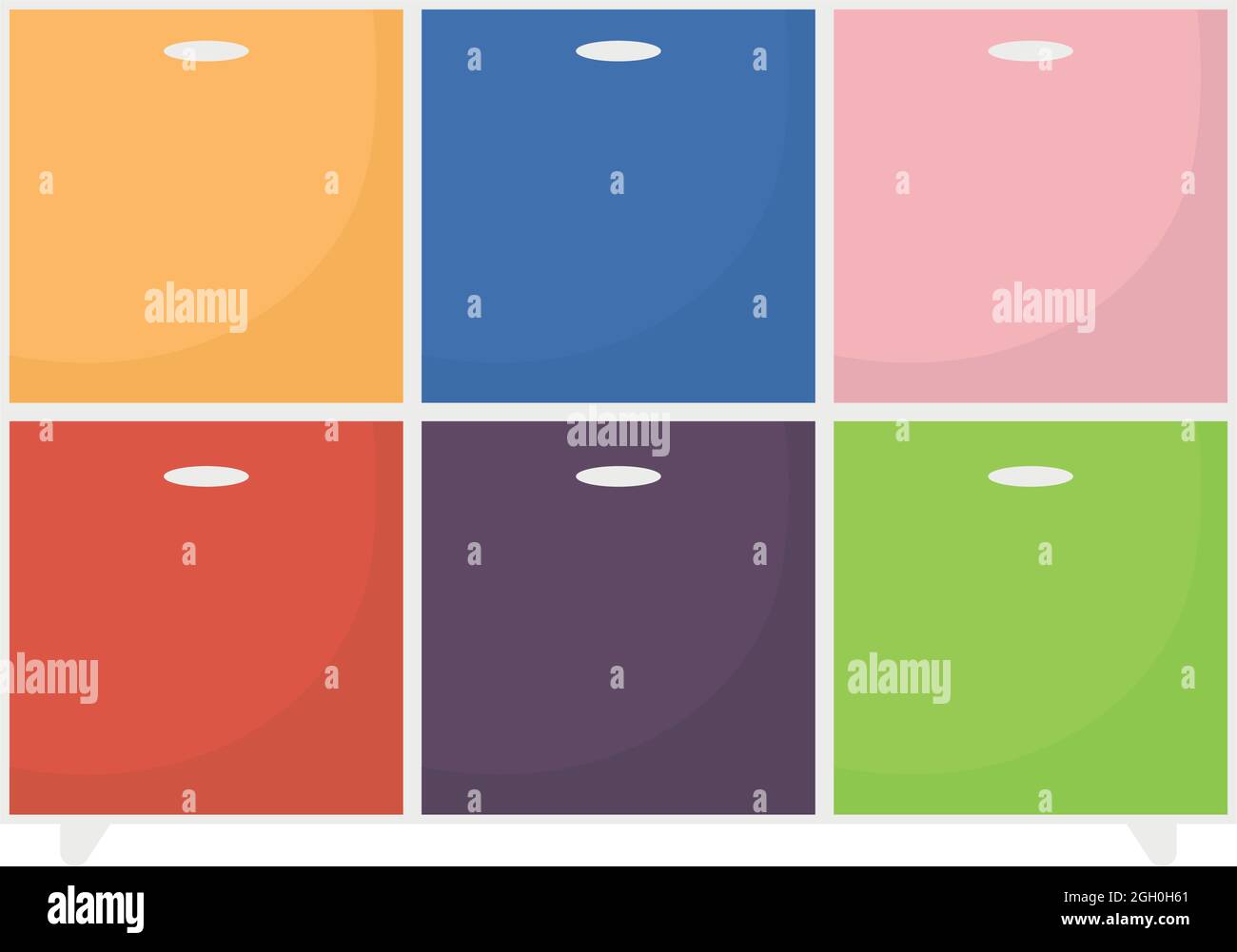 colored drawers design Stock Vector Image & Art - Alamy