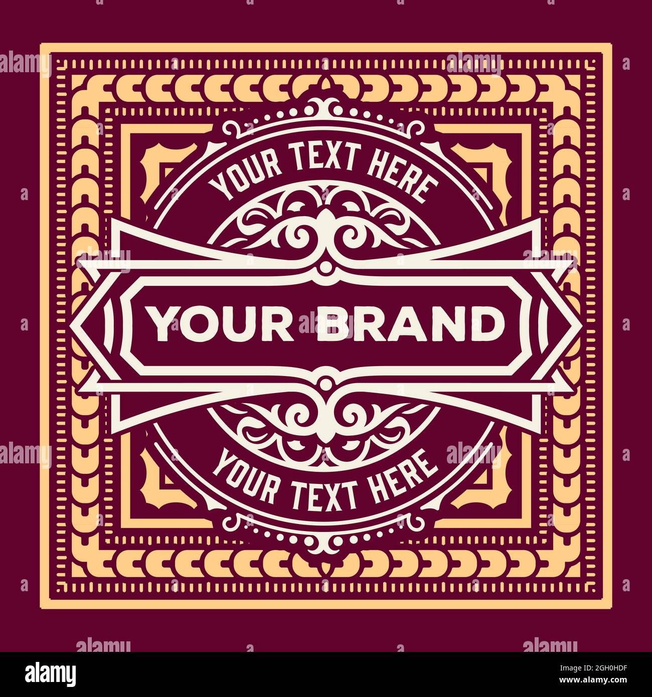 Western card with vintage style Stock Vector Image & Art - Alamy