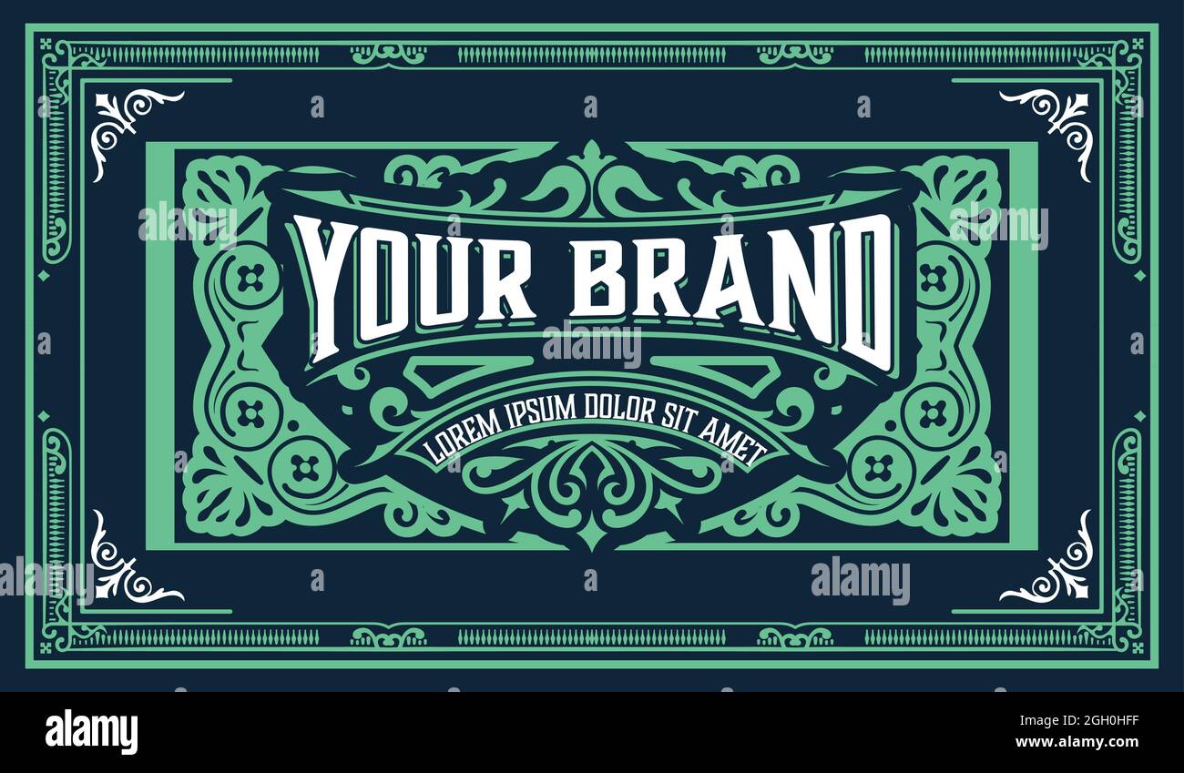 Western card with vintage style Stock Vector Image & Art - Alamy