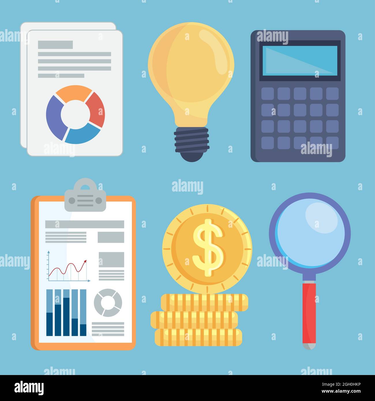 analytics symbol set Stock Vector Image & Art - Alamy