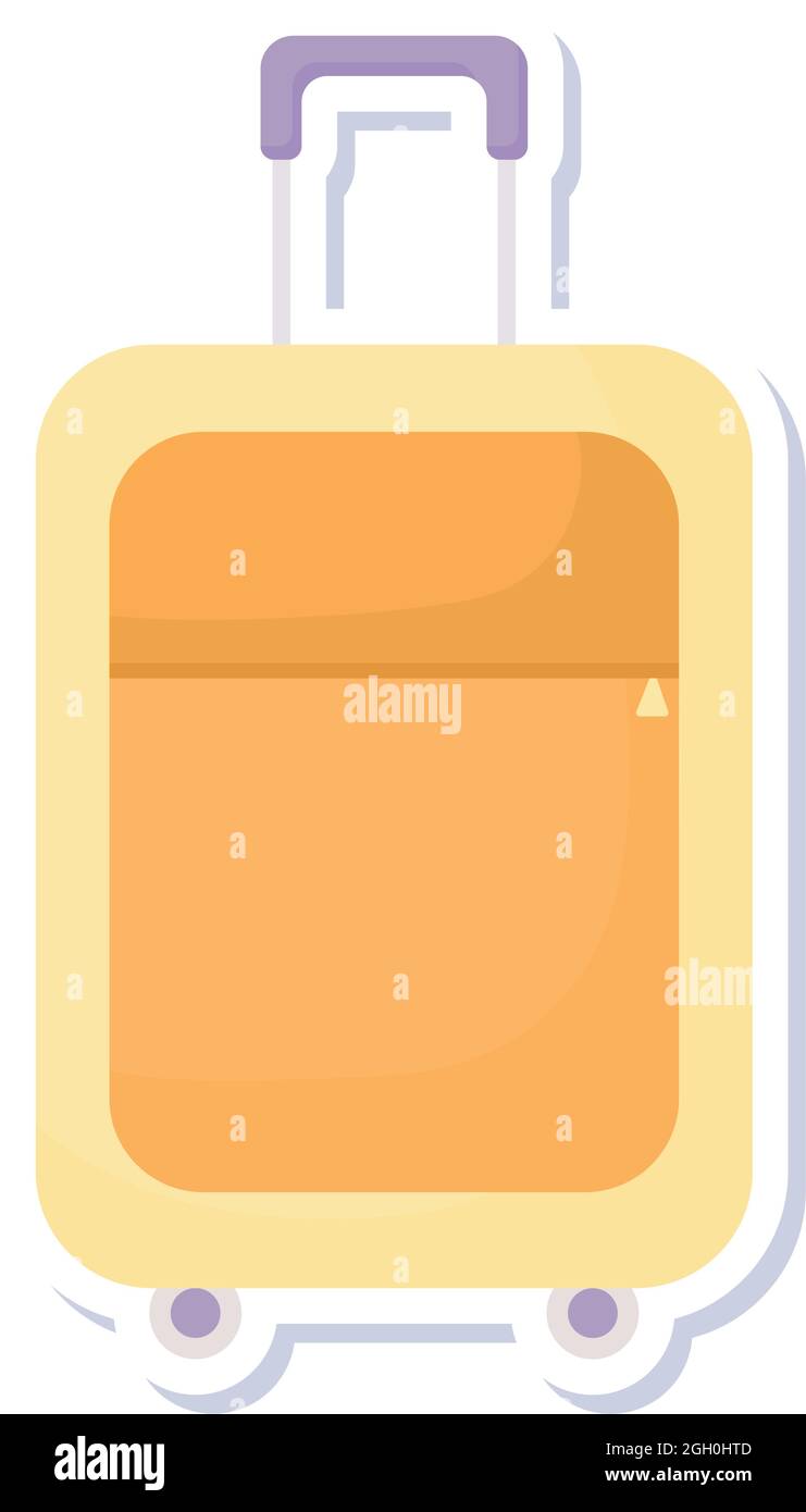 yellow trolley briefcase Stock Vector Image & Art - Alamy