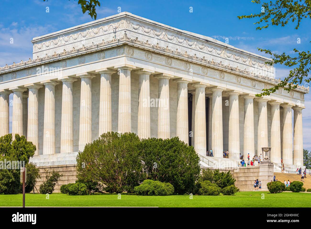 Side view of the Lincoln Memorial in Washington, DC, USA Stock Photo ...