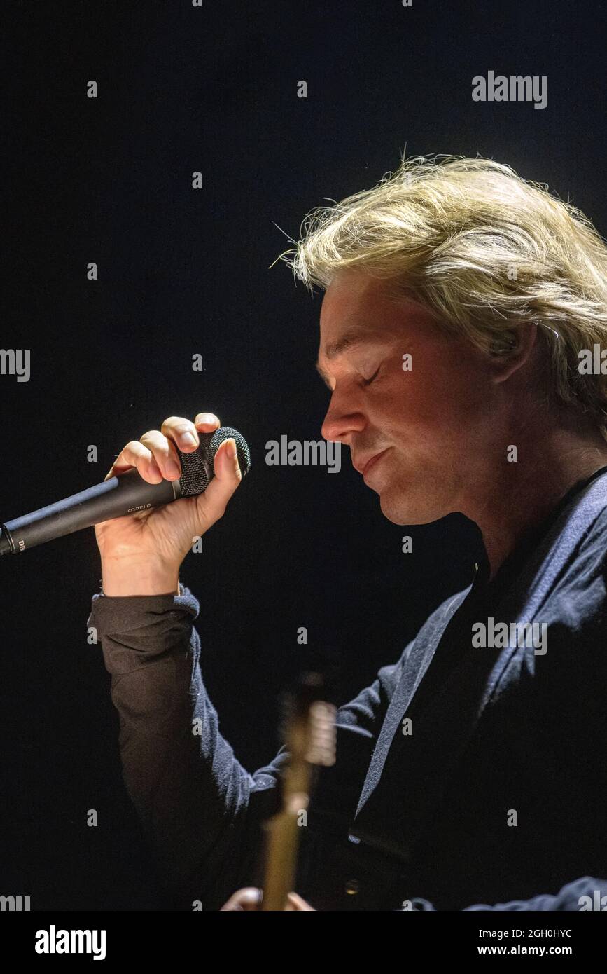 Copenhagen, Denmark. 03rd Sep, 2021. The Danish band Mew performs a ...