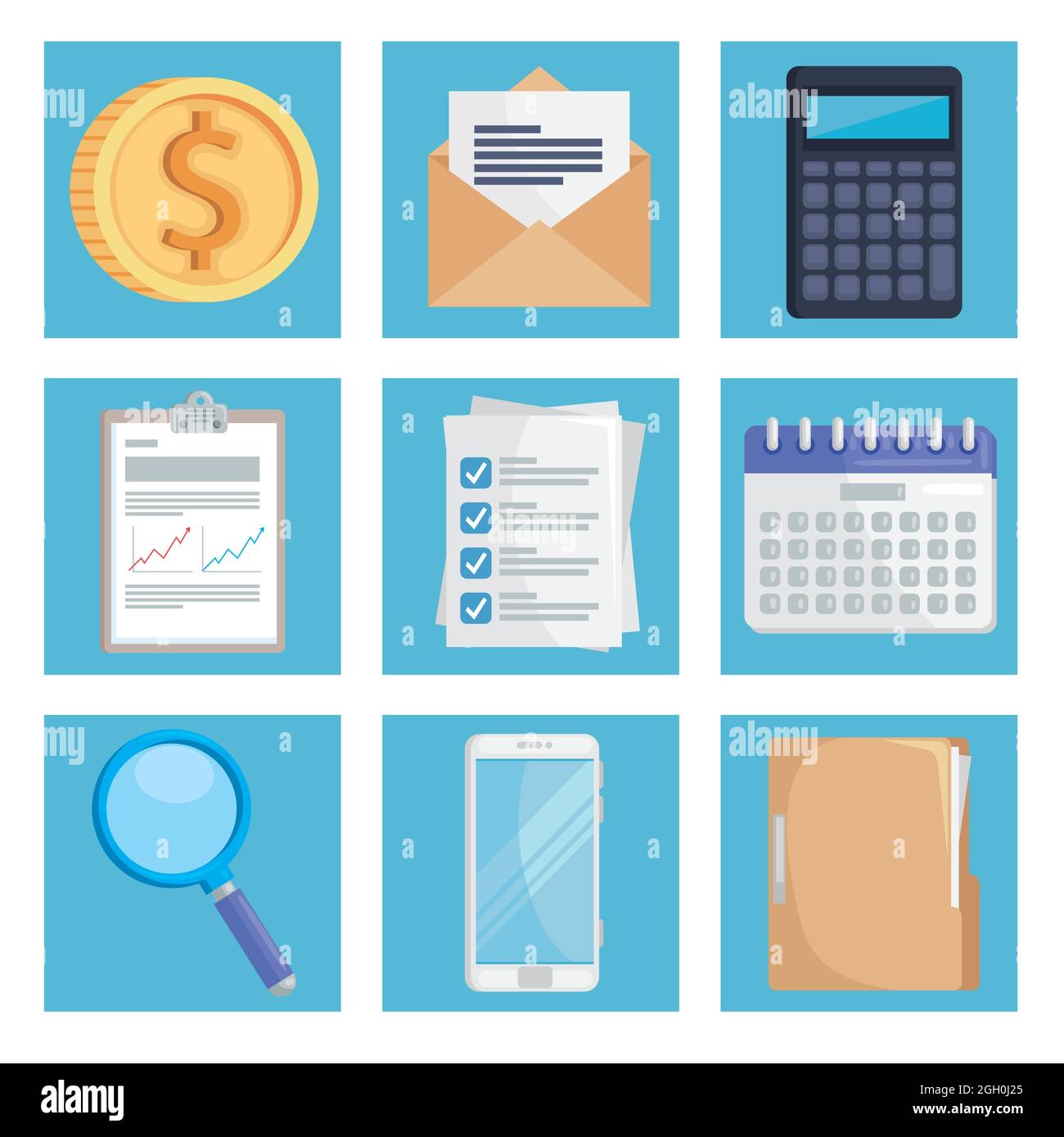 audit symbol collection Stock Vector Image & Art - Alamy