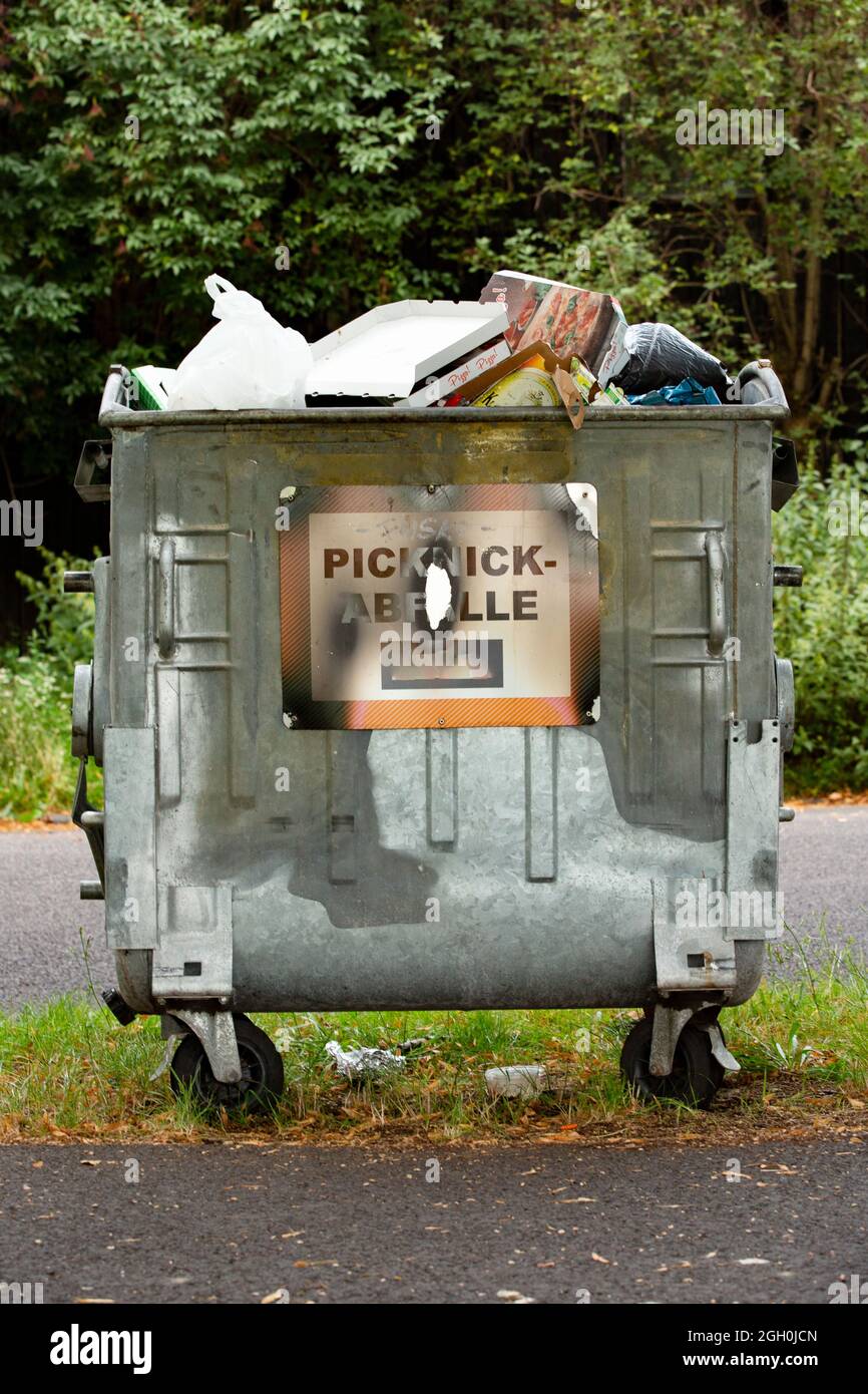 Overflowing Dumpster