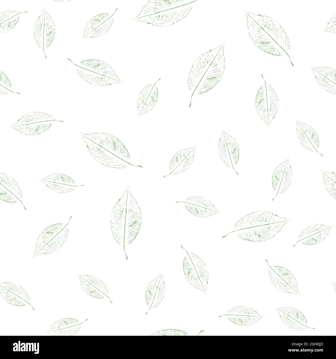 Seamless green leaves pattern for print fabric Stock Vector Image & Art ...