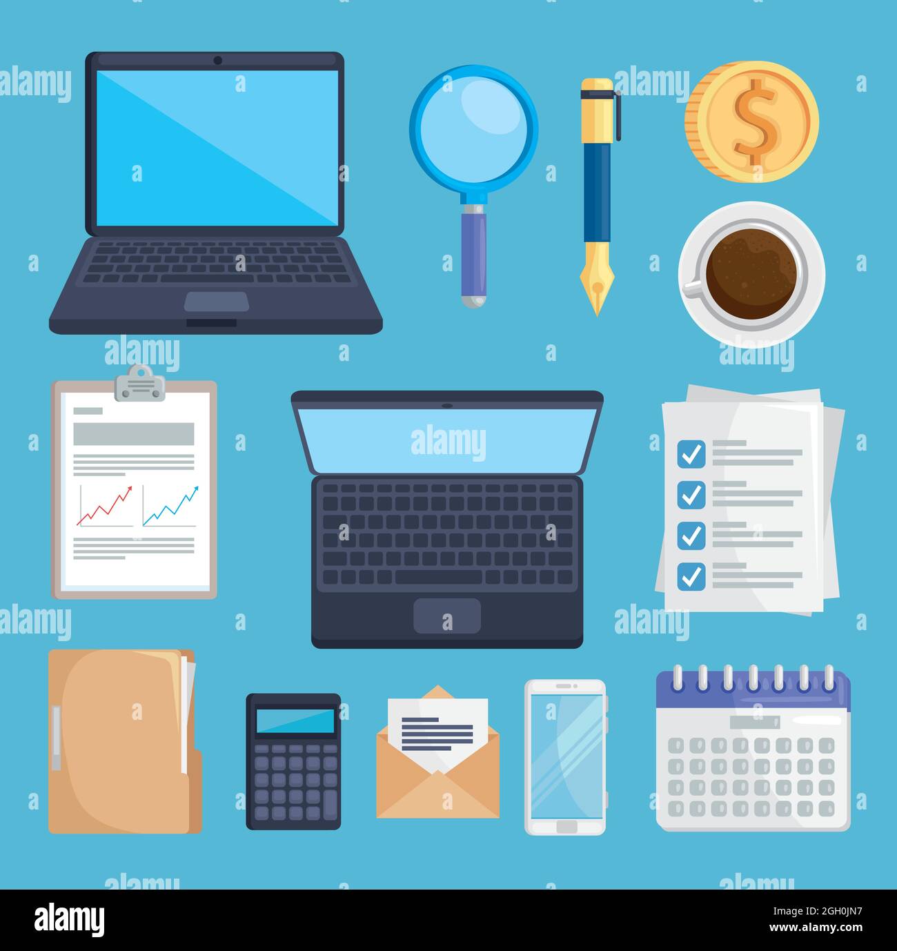 audit icon collection Stock Vector Image & Art - Alamy