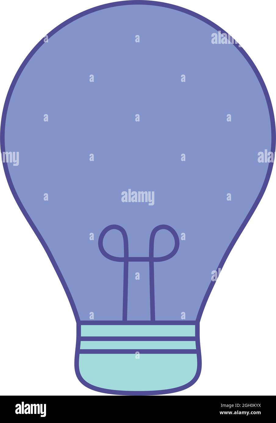 blue light bulb Stock Vector Image & Art - Alamy
