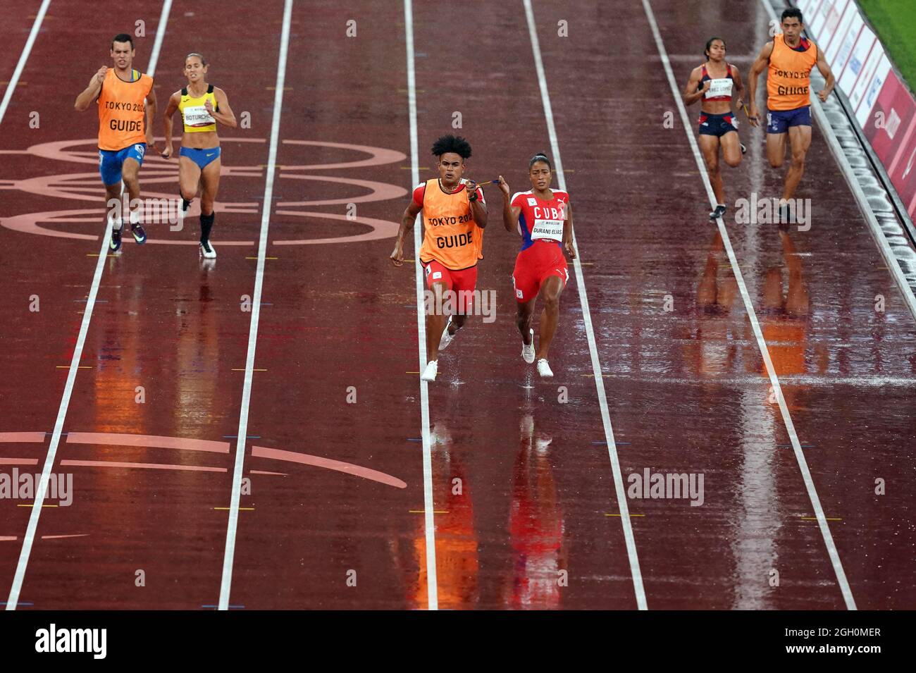 Omara Elias Durand with guide Yuniol Vargas Kindelan on her way to ...