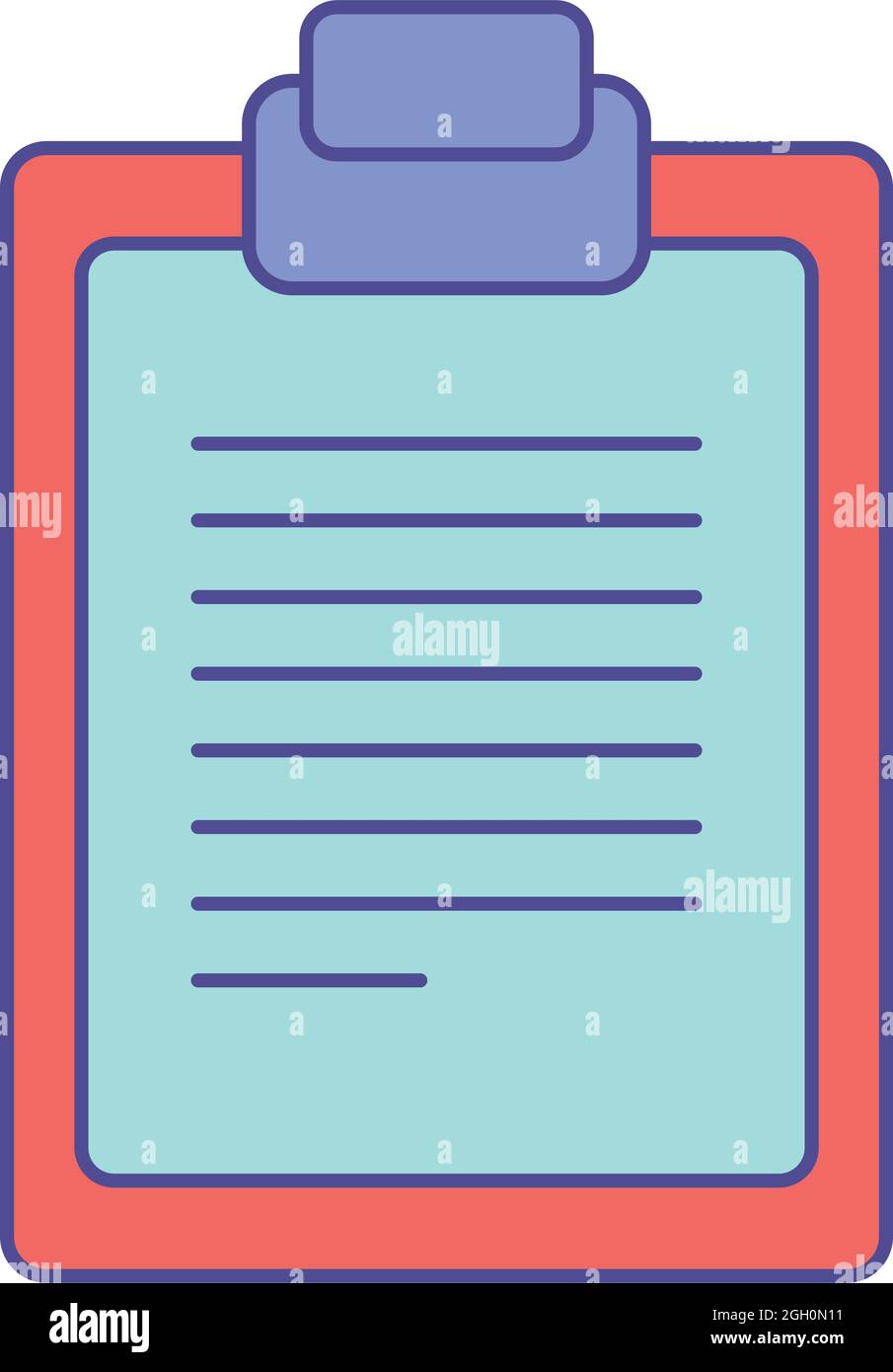 red clipboard icon Stock Vector Image & Art - Alamy