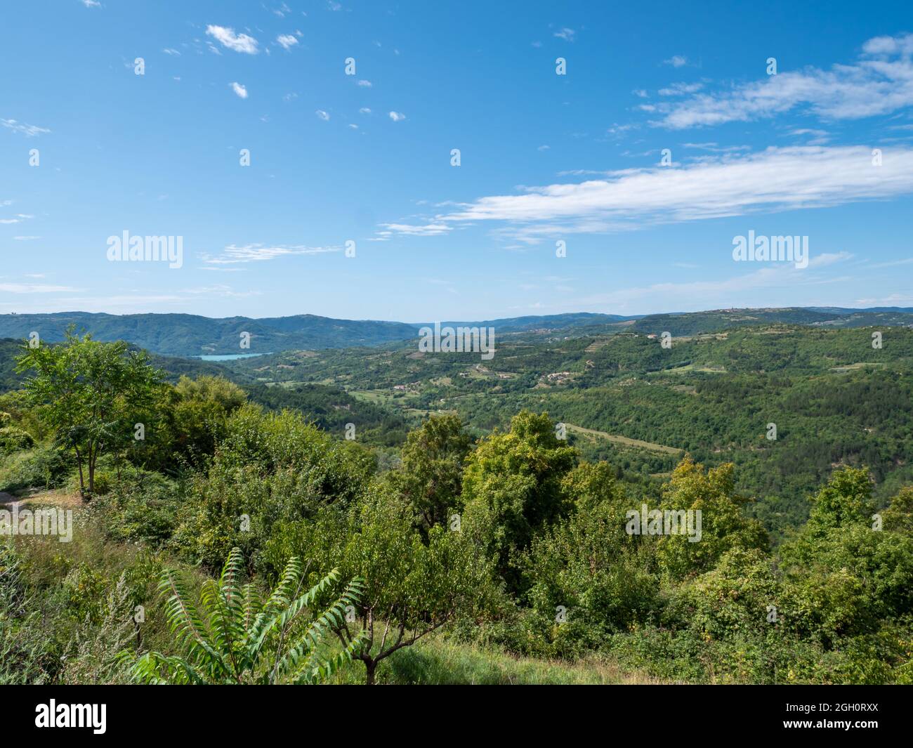 Natural landscape in Istria on the Croatian coast Stock Photo - Alamy