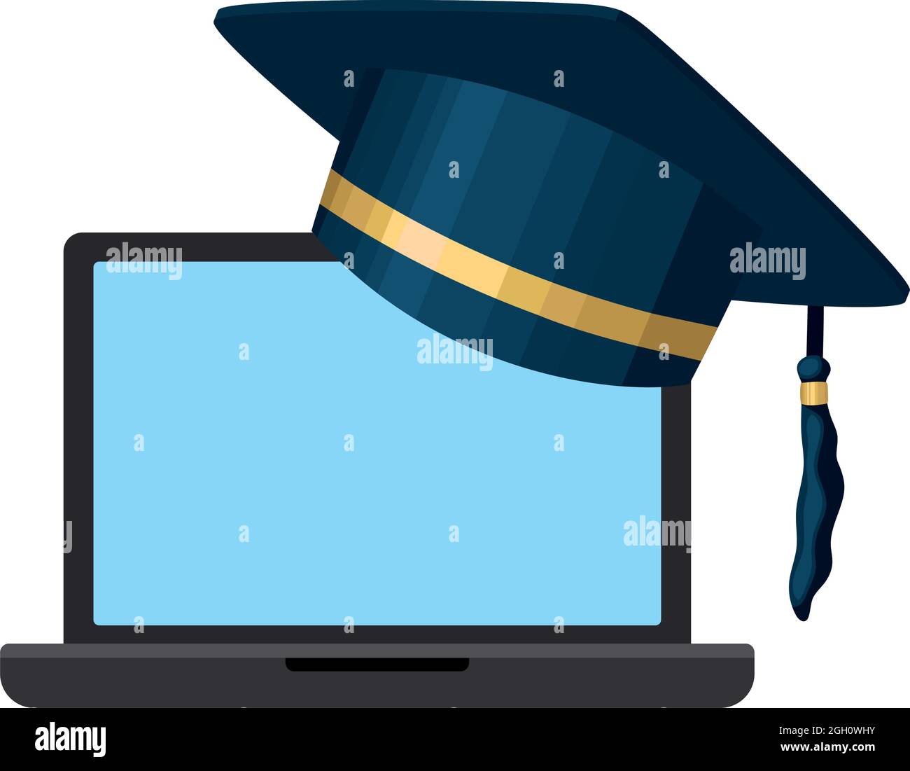 graduation laptop design Stock Vector Image & Art - Alamy