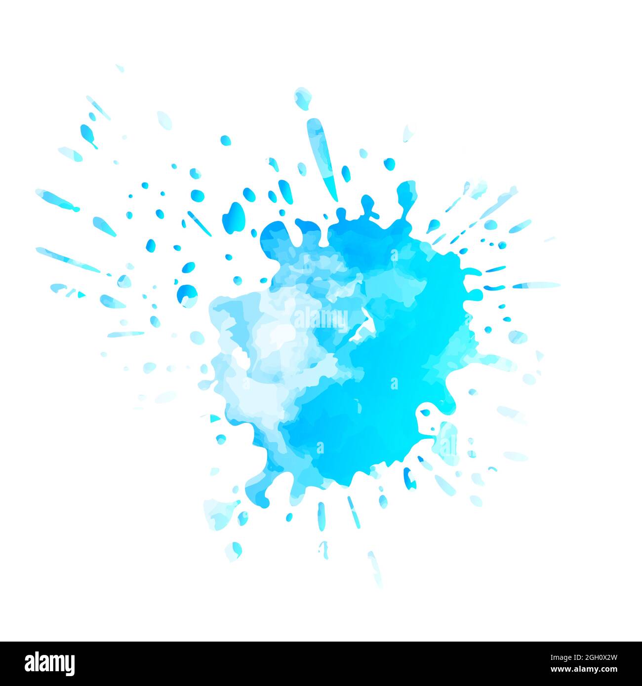 Ink drop. Round, ragged inkblot. Vector illustration Stock Vector Image ...