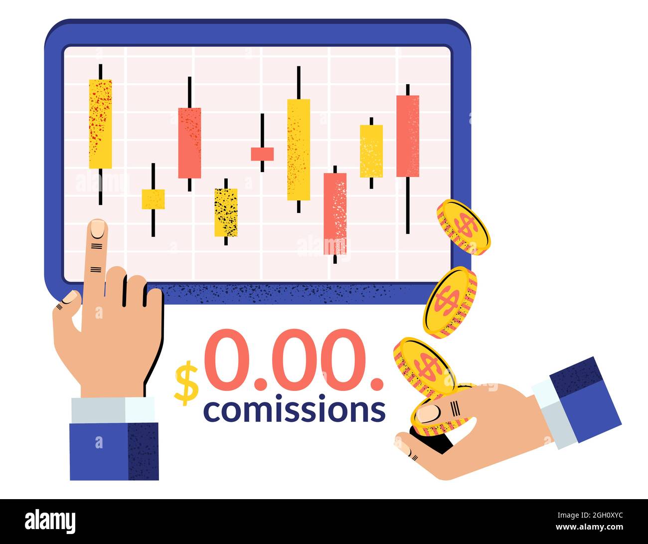 Japanese candlestick chart. Online trading. Financial market Stock ...