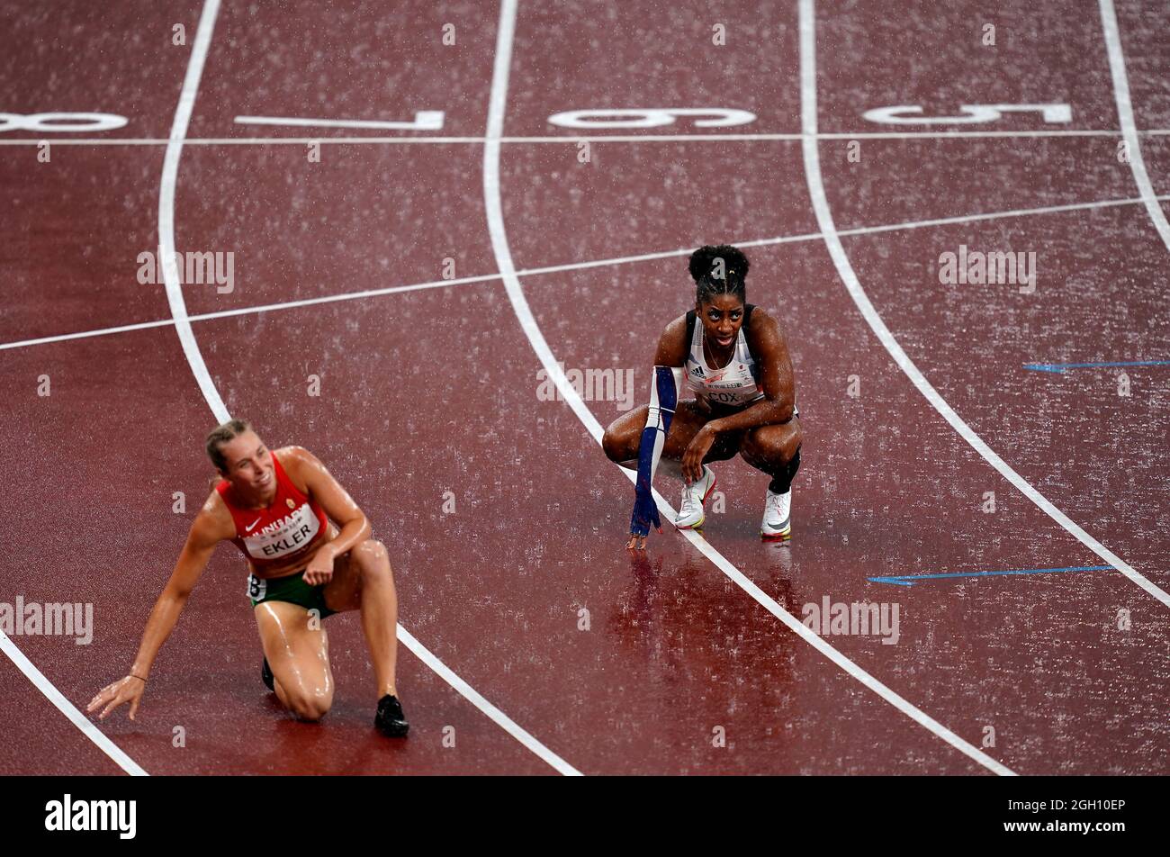 Kadeena Cox of Great Britain after finishing fourth in the Women's 400m ...