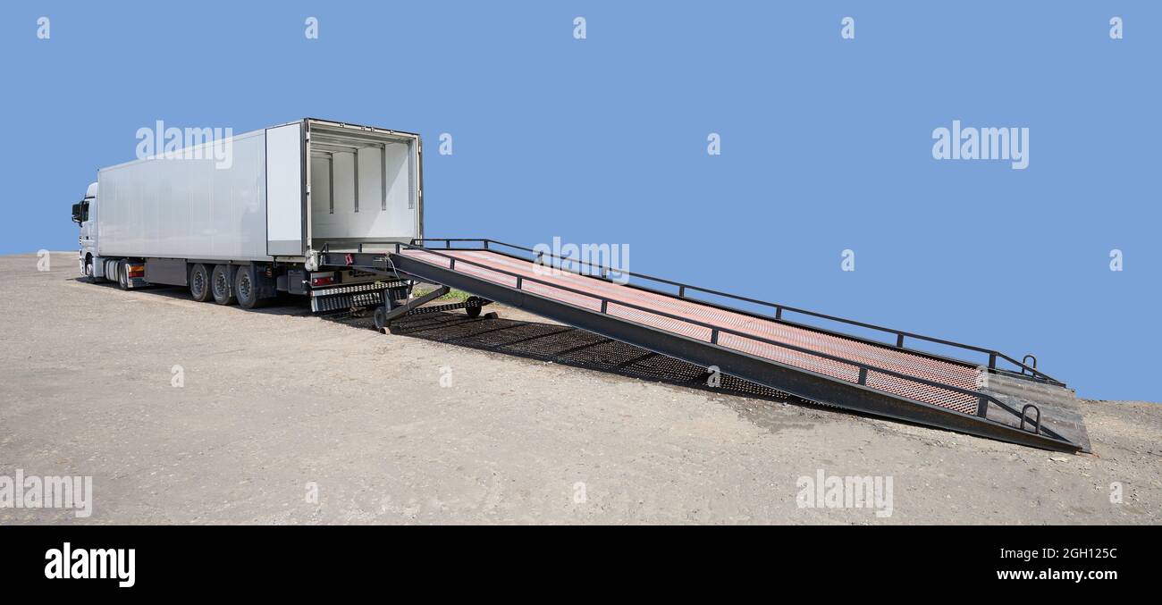 Warehouse door gate truck container hi-res stock photography and images ...