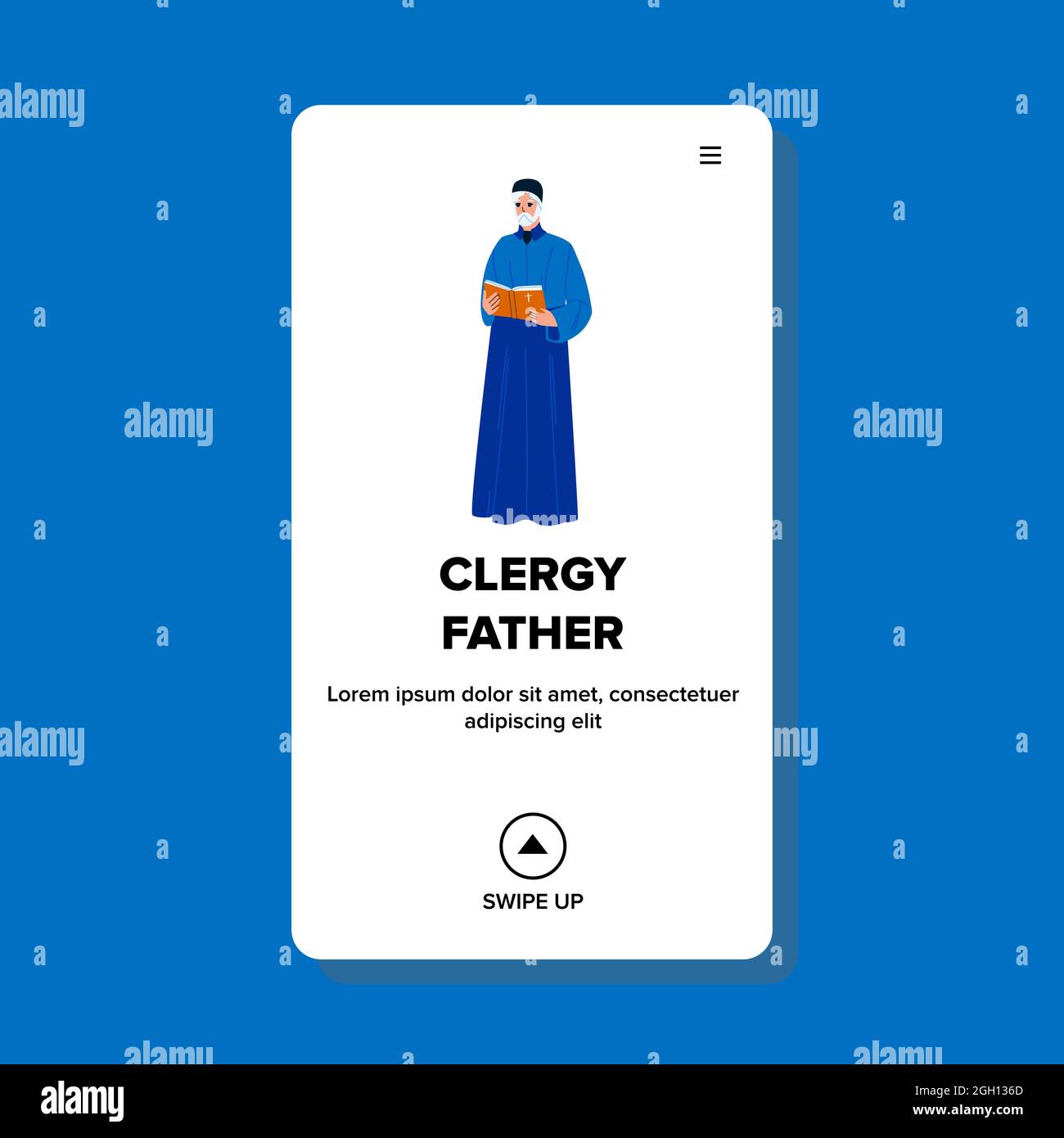 Clergy Father Man In Religious Clothing Vector Stock Vector Image & Art ...