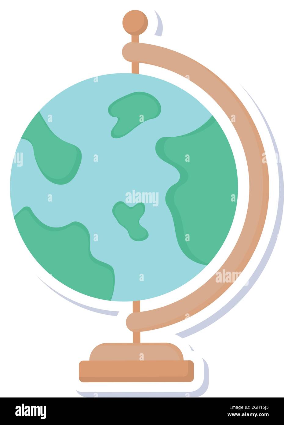 earth globe sticker Stock Vector Image & Art - Alamy