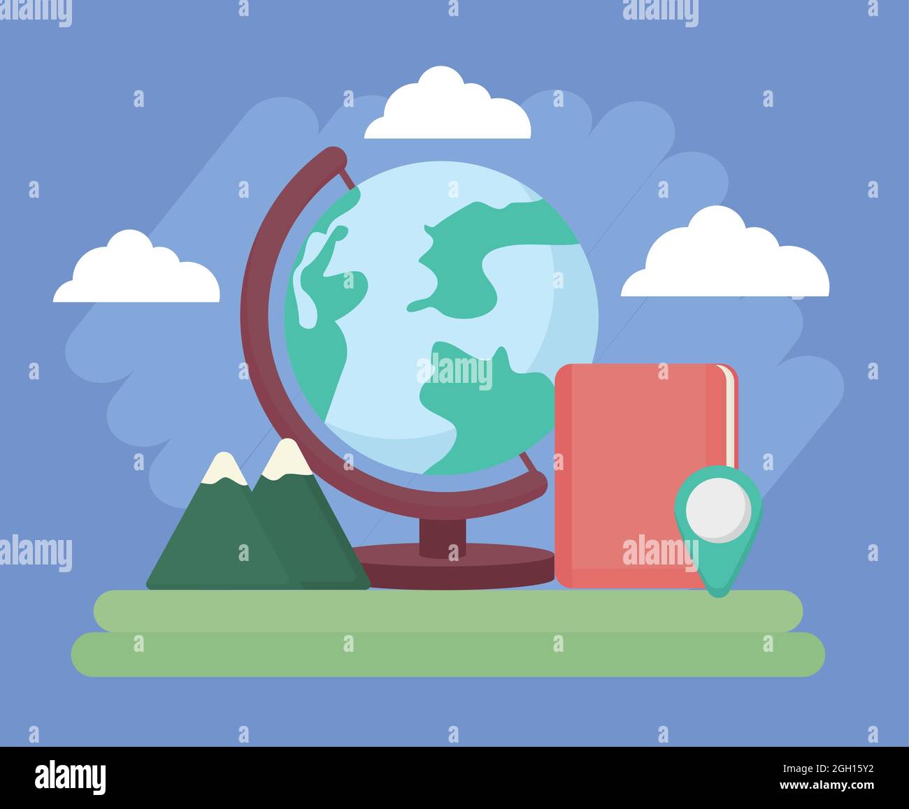 nice geography card Stock Vector Image & Art - Alamy