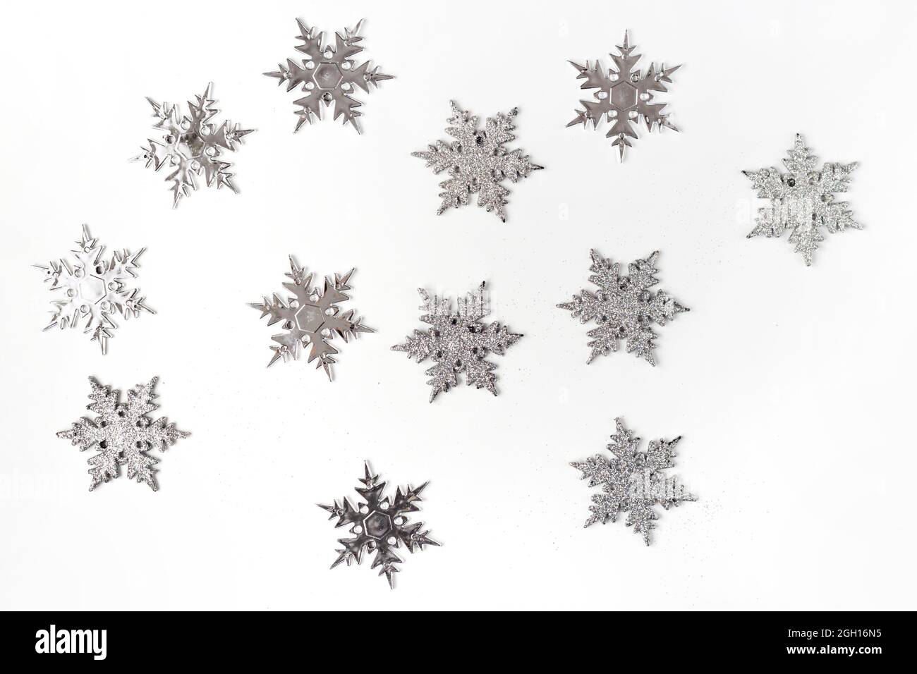Silver Snowflakes Png