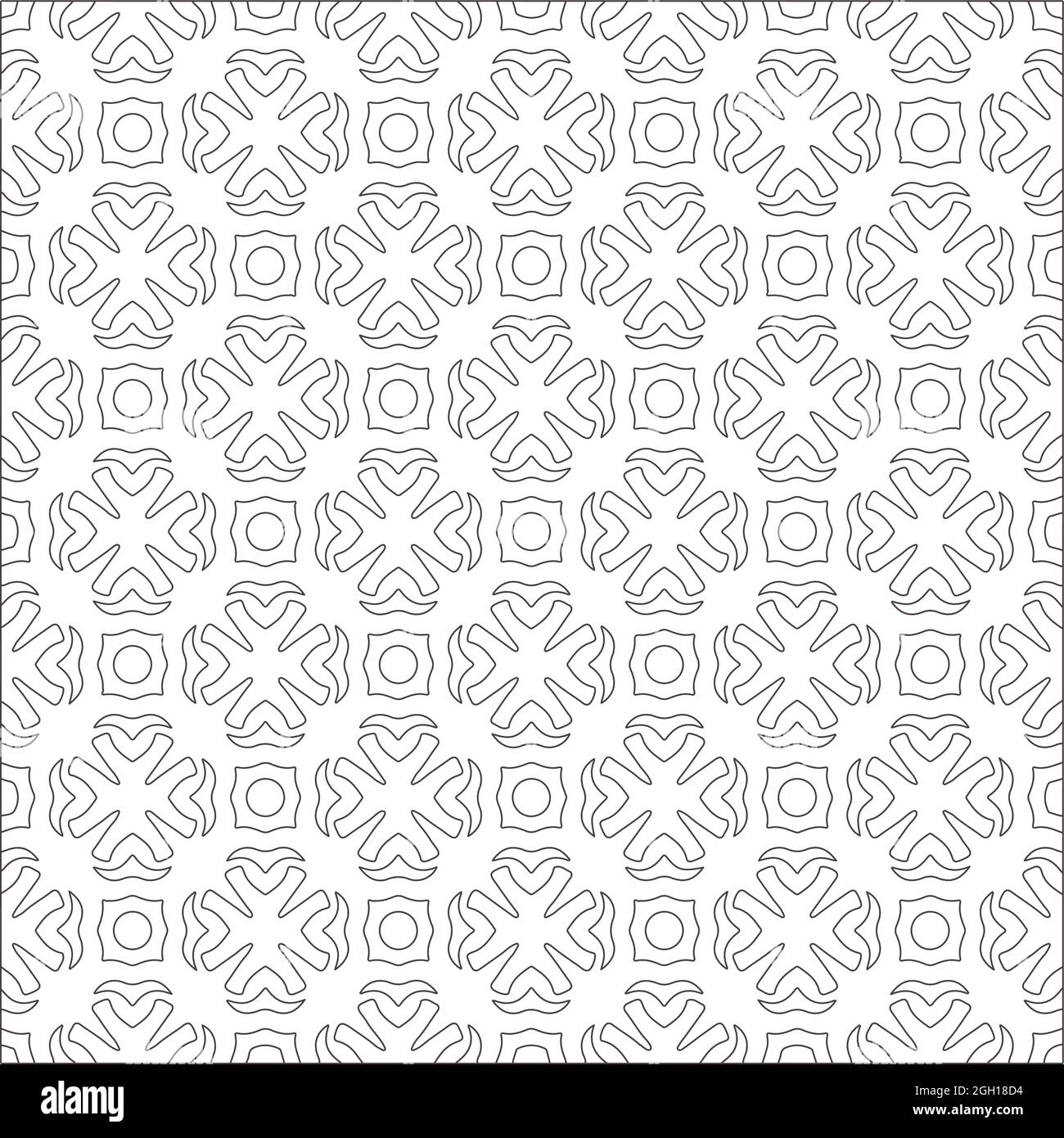 Vector pattern with symmetrical elements . Repeating geometric tiles ...