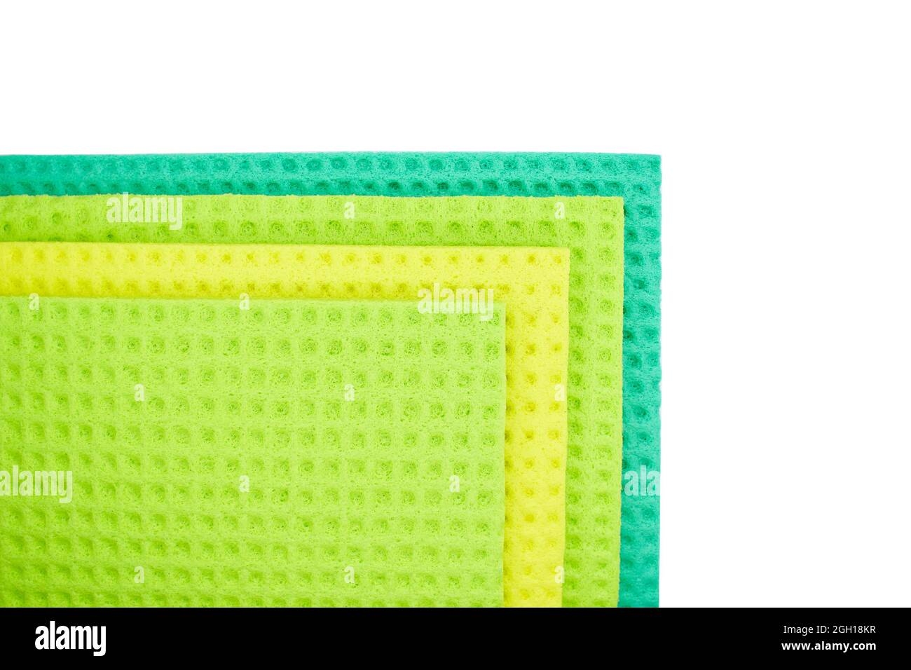 Colorful kitchen sponge cloths, rubber foam as background texture Stock ...
