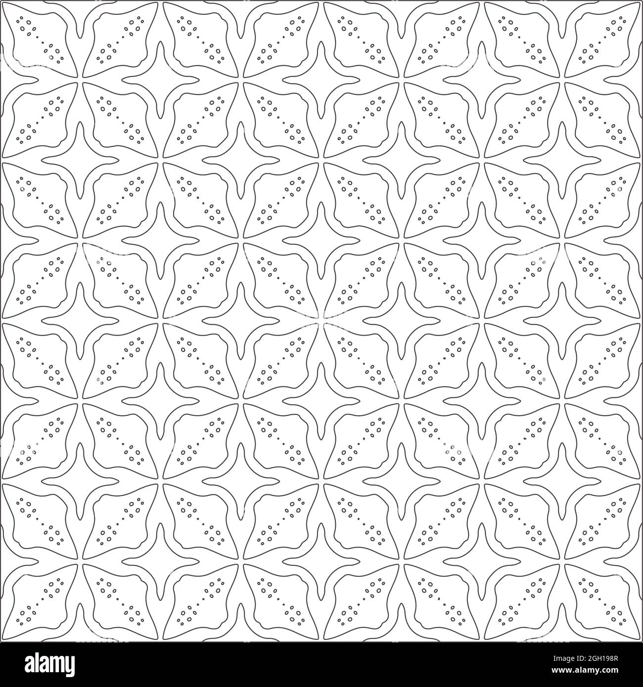Vector pattern with symmetrical elements . Repeating geometric tiles ...